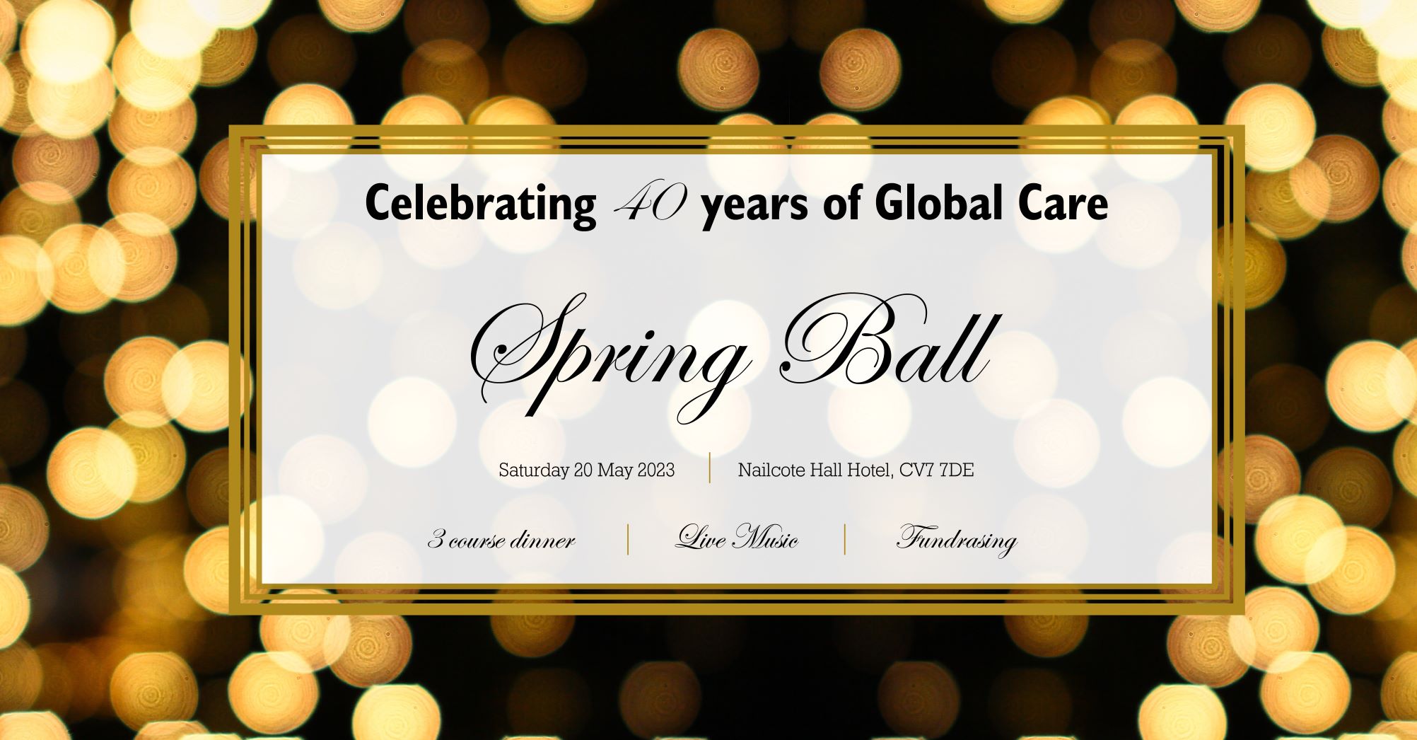 Anniversary Spring Ball — Global Care — Tackling Child Poverty